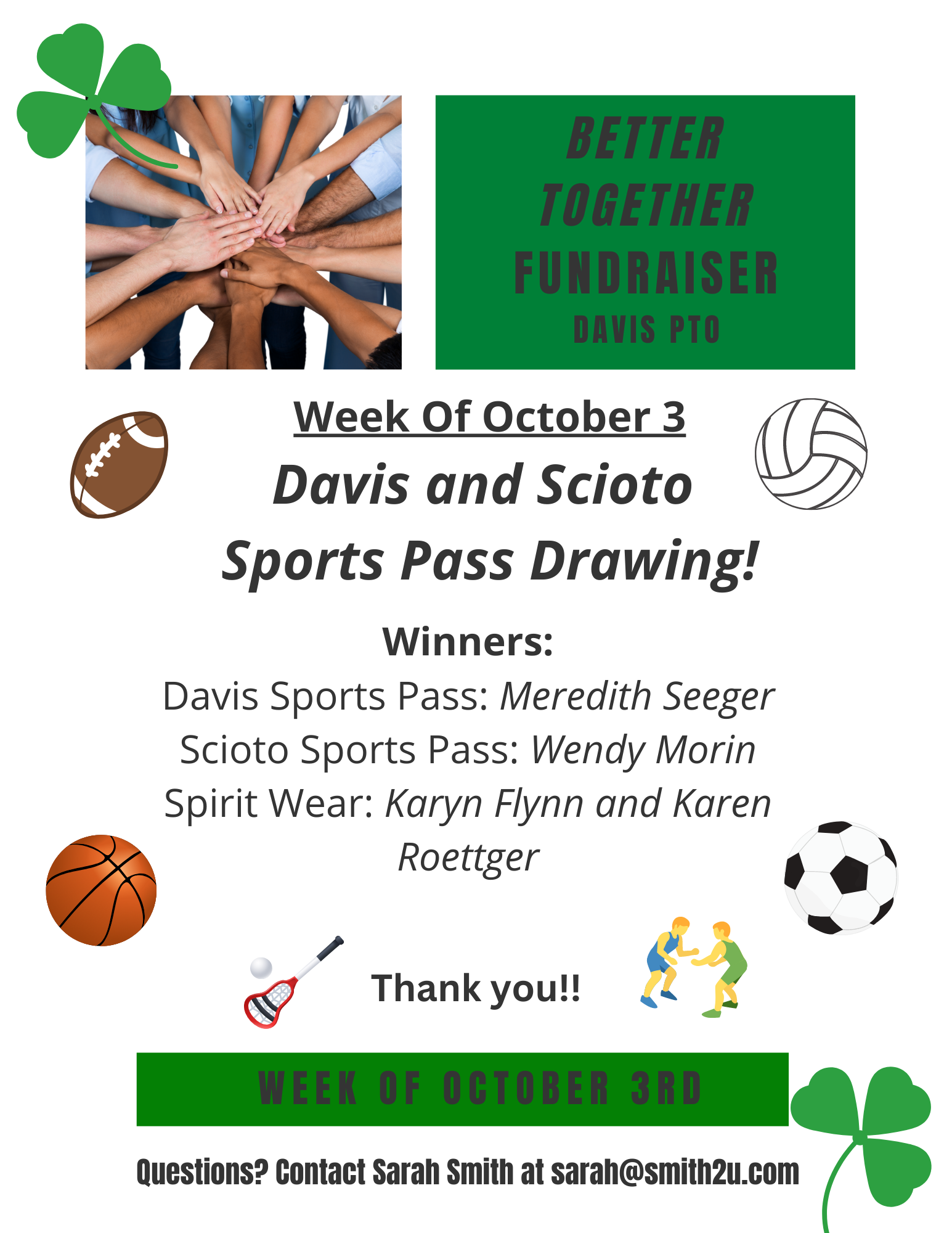 Sport Pass and Spirit Wear Winners! | 2024-25 Ann Simpson Davis Middle ...