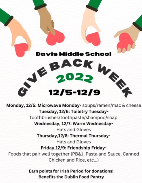 Give Back Week is Here! (Dec 5 – Dec 9) | 2025-26 Ann Simpson Davis ...