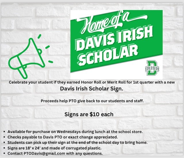 Academic Signs | 2024-25 Ann Simpson Davis Middle School PTO